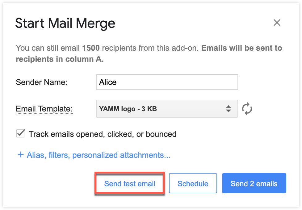 Email preview: Receive a test email before starting your mail merge ...